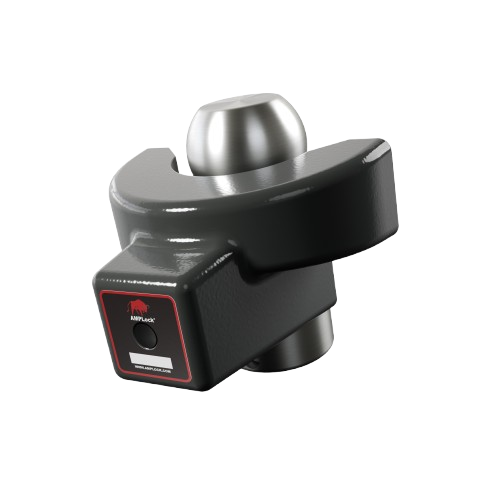 Ball Coupler Lock Flat Lip: Custom-Molded Steel - AMPLock